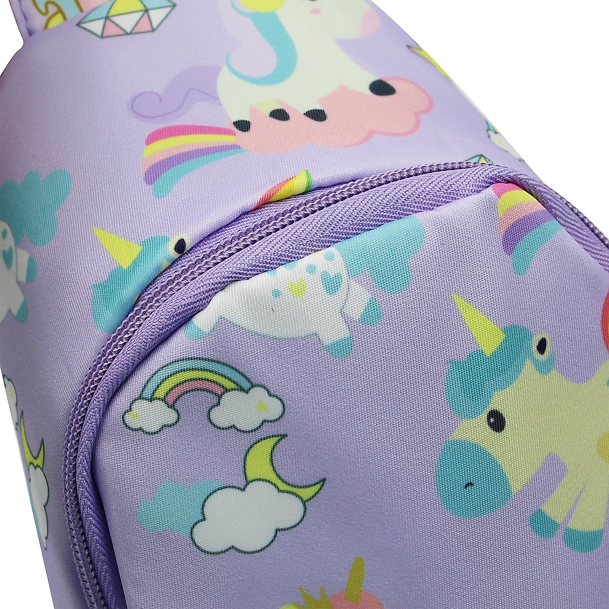 ANKOMINA Small Sling Bag for Kids Cute Cartoon Crossbody Shoulder Bag Unicorn Dinosaur Chest Bag for Outdoor,Travel,Hiking