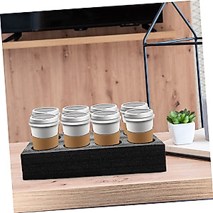 Happyyami 4 Pcs Milk Tea Cup Holder Beverage Carrier Tray Packing Tray Accessory Tray Car Stands Water Bottle Carrier Universal Drinking Cup Holder 8 Cup Pearl Cotton Insulation Cages