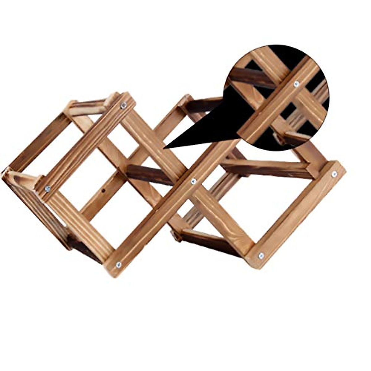 Cabilock Dining Table Decor Wooden Wine Bottle Holder Natural Wine Display Shelves Wine Storage Stand Wine Rack Wine Cellar Racks for Home Kitchen Pantry Cabinet Bar (Brown) Rustic Decor