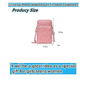 ISYSUII Crossbody Bags for Women for Samsung Galaxy Note 9 Cell Phone Wallet Purse with Credit Card Holder Adjustable Shoulder Strap Leather Handbag Clutch for Women Girls Gift,Black