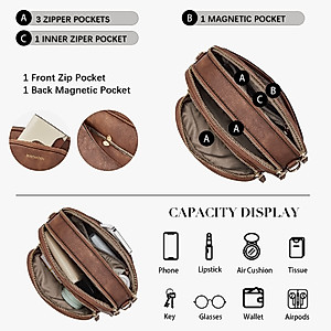 BOSTANTEN Womens Leather Wallets RFID Blocking Large Capacity＆Leather Backpack Purse