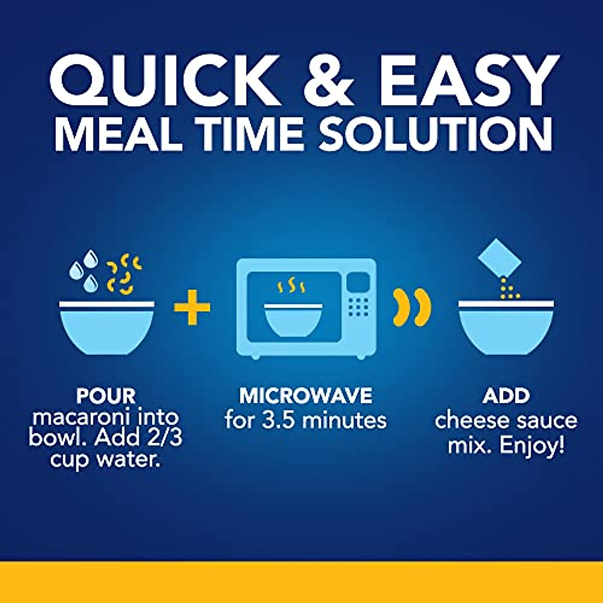 Kraft Easy Mac Original Macaroni & Cheese Microwavable Dinner (6 ct Packets)