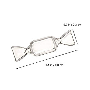 ARTIBETTER 24Pcs Candy Shaped Jewelry Box Mini Clear Jewelry Case Plastic Beads Storage Containers Travel Jewelry Case Beading Storage