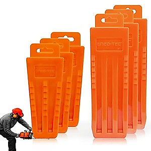 NEO-TEC 6 Pack Tree Felling Wedges, Chainsaw Wedges, 5.5"+8" Tree Cutting Equipment, Tree Cutting Equipment with Spikes for Safe Tree Cutting
