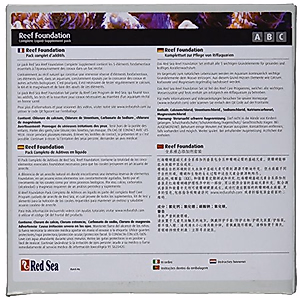 Red Sea Reef Foundation Liquid Starter Kit, 3 by 250ml, 3-Pack