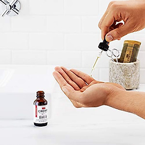 Cremo Unscented Revitalizing Beard Oil, Restores Moisture, Softens and Reduces Beard Itch for Facial Hair of All Lengths, 1 Oz
