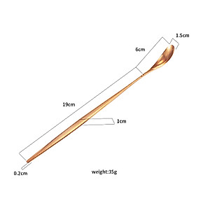 EnerMagiX Copper Spoon,Copper Stirring Spoon,Copper Tableware, Bar Spoon,10 inch Bar Cocktail Shaker Spoon, Hand Forged (Copper)