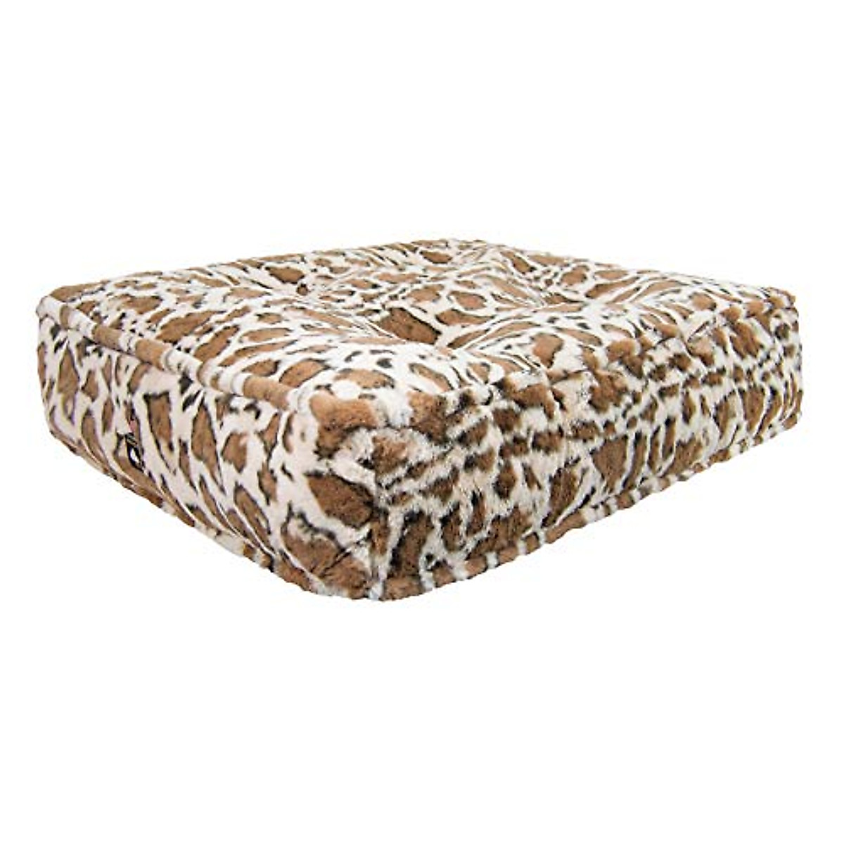 Bessie and Barnie Giraffe Luxury Extra Plush Faux Fur Rectangle Pet/Dog Bed (Multiple Sizes)