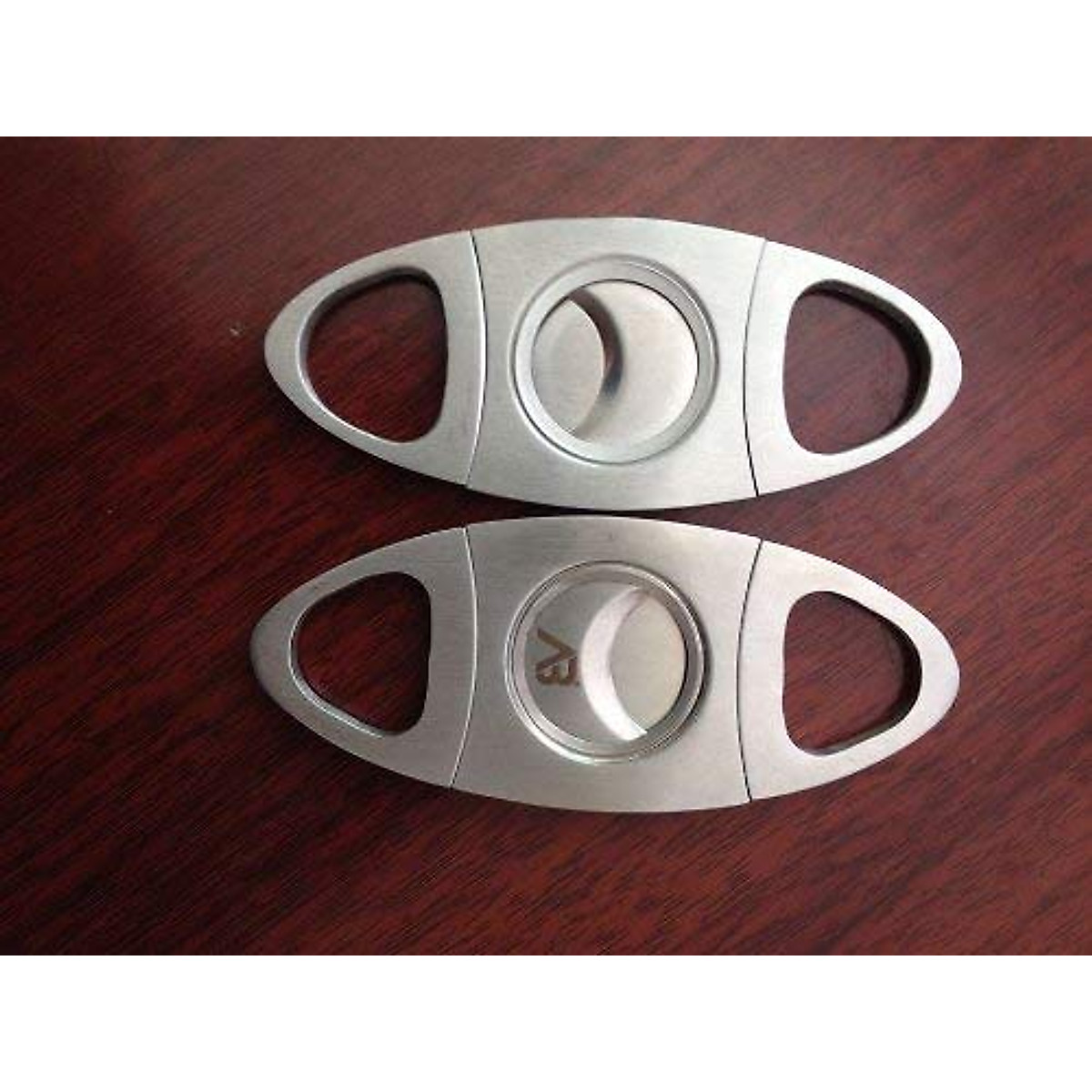 Alaska Bear® Cigar Cutter Stainless Steel Guillotine Double Cut Blade in Black Gift Pouch