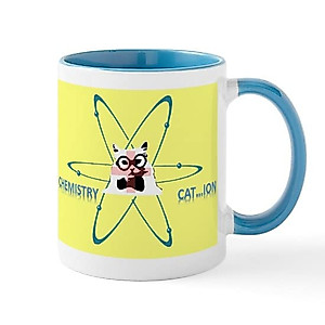 CafePress The Chemistry Cat.Ion Mugs Ceramic Coffee Mug, Tea Cup 11 oz