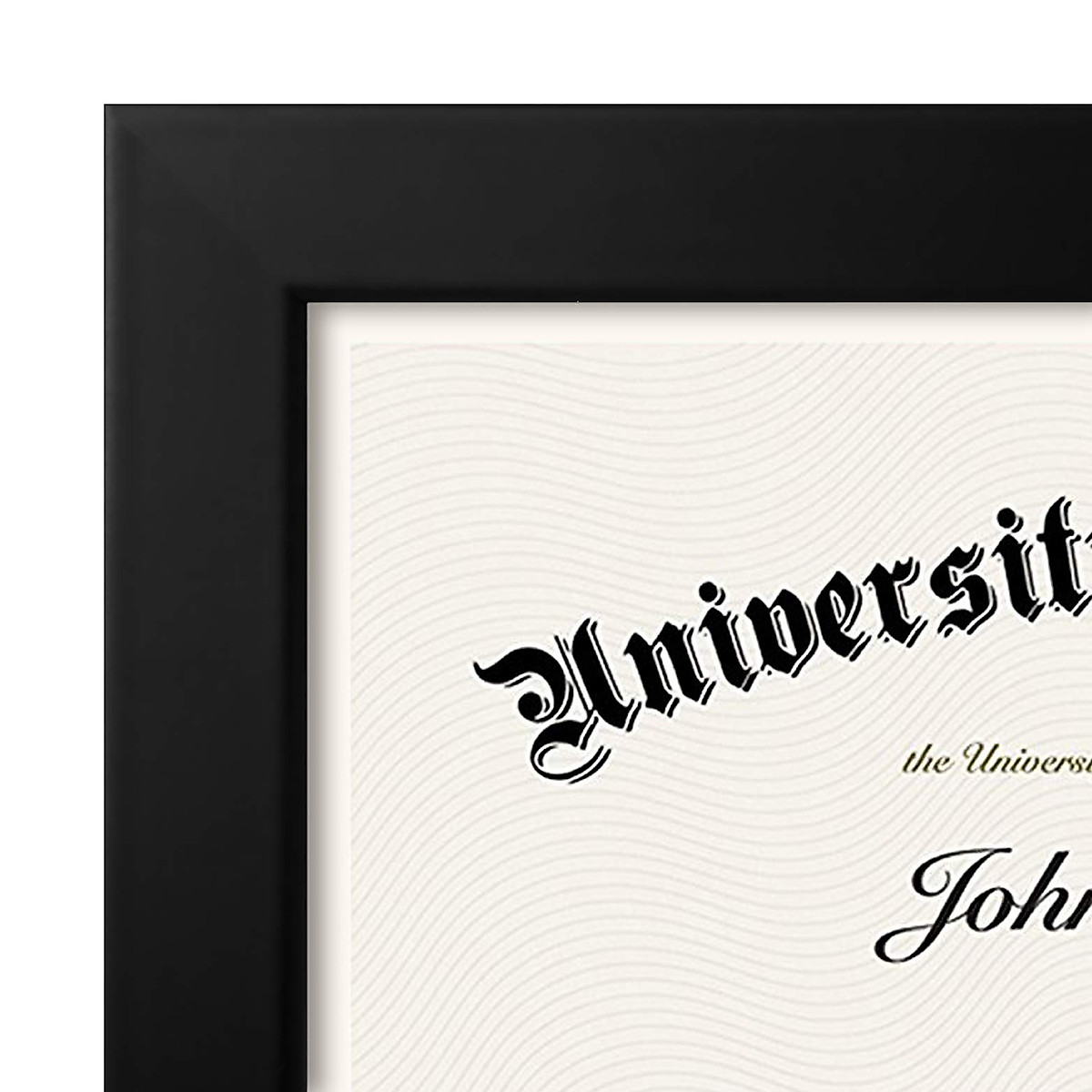 Americanflat 8.5x11 Diploma Frame in Black with Shatter Resistant Glass - Horizontal and Vertical Formats for Wall and Tabletop