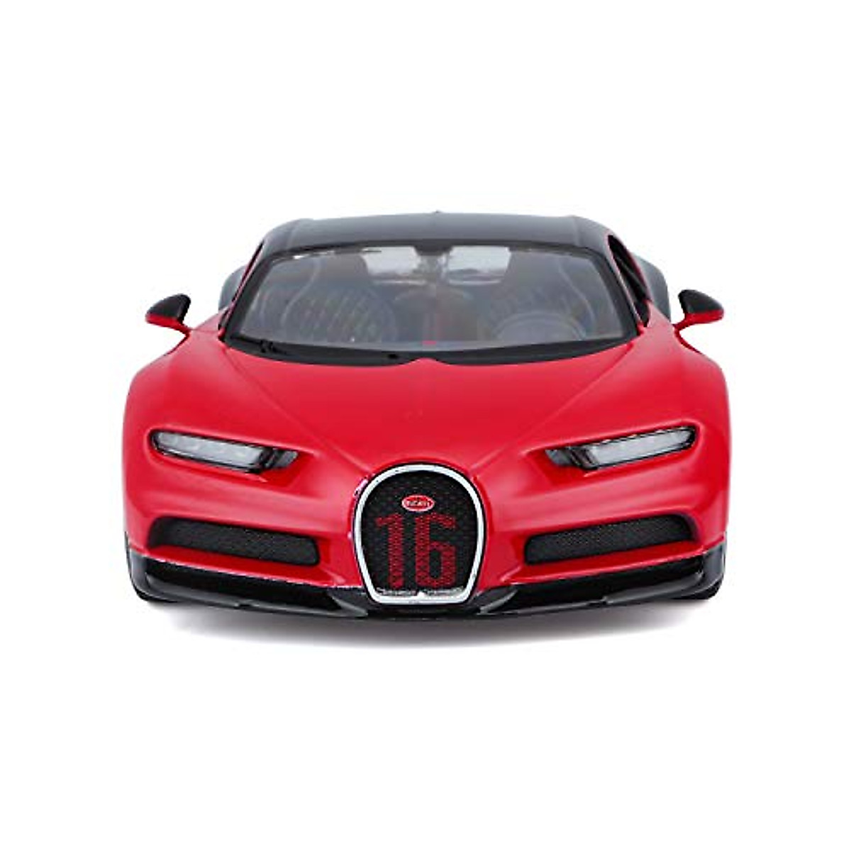 Maisto Bugatti Chiron Sport 16" Red and Black Special Edition 1/24 Diecast Model Car