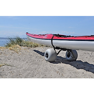 Seattle Sports BigSand Surfer Center Kayak Carrier Cart Dolly with Beach Ballon Tires for Sand - 150lb Capacity