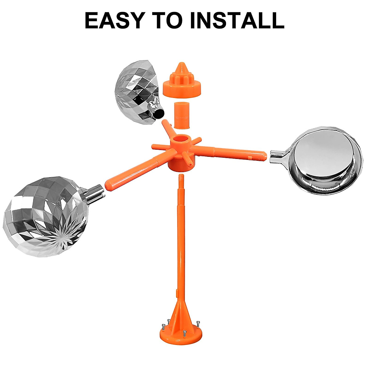 Bird Reflective Spinning Deterrent Devices for Outside Keep Birds Away Pigeon Woodpeckers Deterrent for Garden Roofs