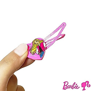 LUV HER Barbie Accrssories Girls BFF 6 Piece Toy Jewelry Box Set with 2 Rings, 2 Bead Bracelets and Snap Hair Clips Ages 3+