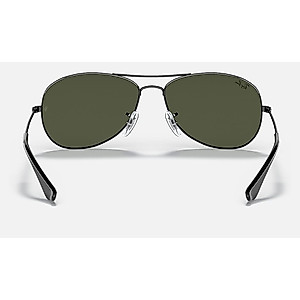Ray Ban RB3362 COCKPIT 004 56M Gunmetal/Crystal Green Sunglasses For Men For Women
