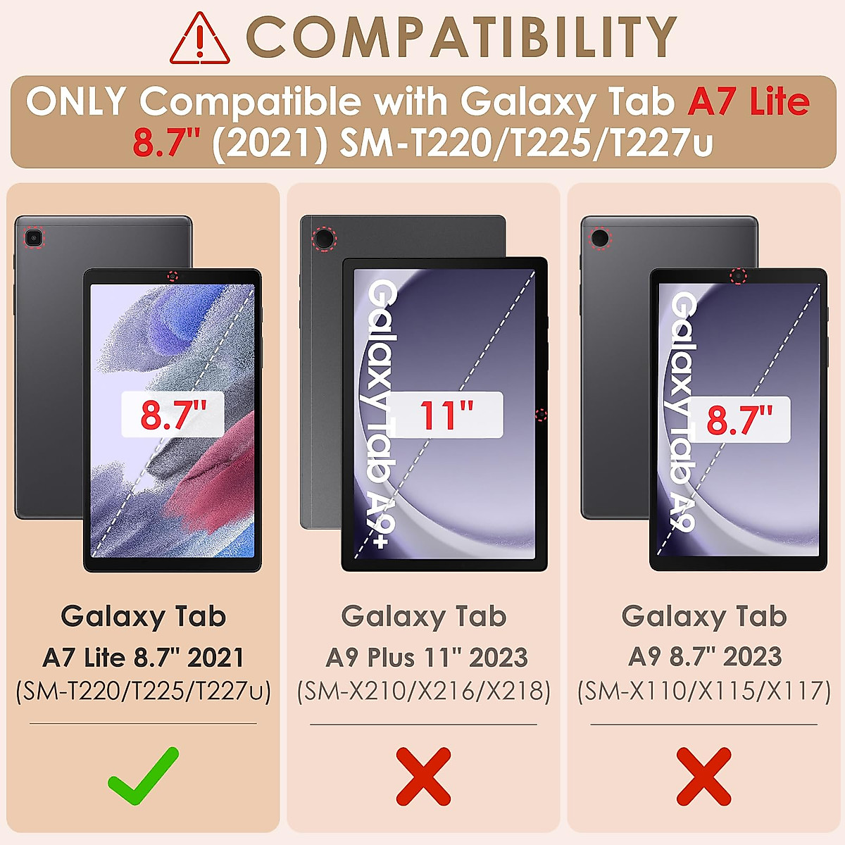 DETUOSI Case for Samsung Tab A7 Lite 8.7 inch 2021 Release SM-T220/T225/T227u, Shockproof Protective Cover for Galaxy Tab A7 Lite 8.7 inch (360°Rotatable Stand & Shoulder Strap), Camouflage Rose Red