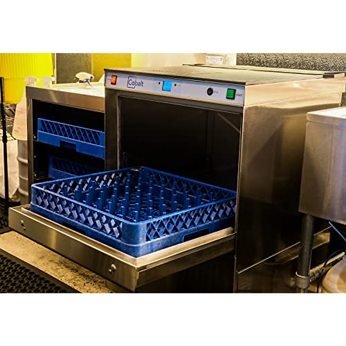 Cobalt 2700HT - High-Temp Undercounter Commercial Dishwasher/Glasswasher Built-in Booster, Built-in Detergent & Rinse Aid Pumps, 24 racks/hr, 208-230V