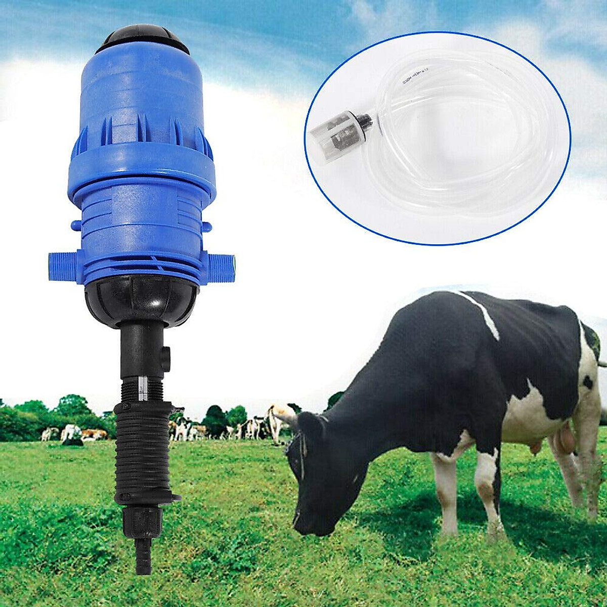 0.4%~4% Adjustable Fertilizer Injector Water Powered Chemical Liquid Doser Dispenser 4.4~660.43 Gallons/h Drip Irrigation Injector Dosing Pump for Industry Garden Hose Livestoc