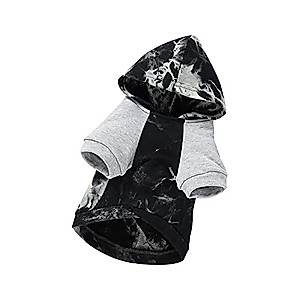 Neiwech Small Dogs Knitted Sweaters Medium Cats Soft Sweatshirts Pet Puppy Warm Winter Clothes Black Grey M 63S226