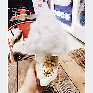 Cotton Candy Machine,Premium Candy Floss Maker 500W Retro Machine Fairground Style Cotton Candy 25cm x 27cm (Light Blue)