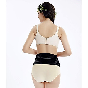 TUPNONO Belly Band for Pregnancy, Maternity Belt, Back Support When Pregnant (L, Black)