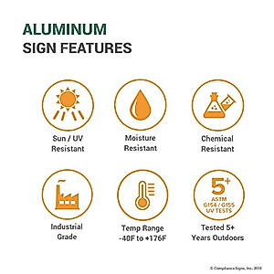 ComplianceSigns.com Evacuation Rally Point Assemble Here And Wait For Further Instruction Sign, Reflective White, 18x12 Inch on 80 mil Aluminum