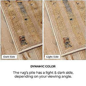 SUPERIOR Indoor Area Rug or Runner, Modern Splatter Abstract Floor Decor, Rugs for Living Room, Bedroom, Office, Hardwood Floors, Dining/Kitchen, Soft, Home Accessories, Naem Collection, 8' x 10'