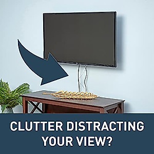 Legrand Wiremold CMK70 In Wall TV Power Grommet Kit, Cable Management Kit, Mounting Brackets, Fish Tape, and Hole Saw Included, White (1 Pair)