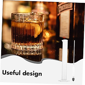 COLLBATH 1 Set Wine Making Kit Convenient Hydrometer Stills for Distilling Moonshine Reusable Measuring Tube Household Hydrometer Portable Graduated Cylinder Alcohol Supply Plastic