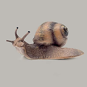 2 Pcs Snail Figurines Snail Model Miniature Snail for Fairy Garden Micro Landscape Decor