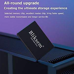 Bliksem SSD 128GB SATA III 6Gb/s Internal Solid State Drive 2.5″ 7mm(0.28″) 3D NAND TLC Chip Up to 550 Mb/s for Laptop and Pc KD650 (Black 128GB)