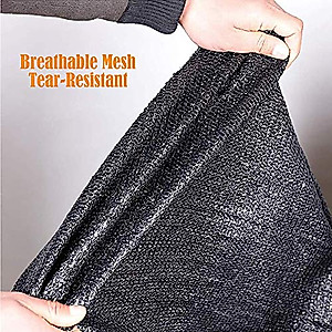 XYXH Sunblock Shade Cloth 16x30ft, Sunblock Mesh Shade, Sun Mesh Shade for Plants, Shade Net for Greenhouse, with Grommets Sun Protection - for Garden, Patio, Barn or Kennel