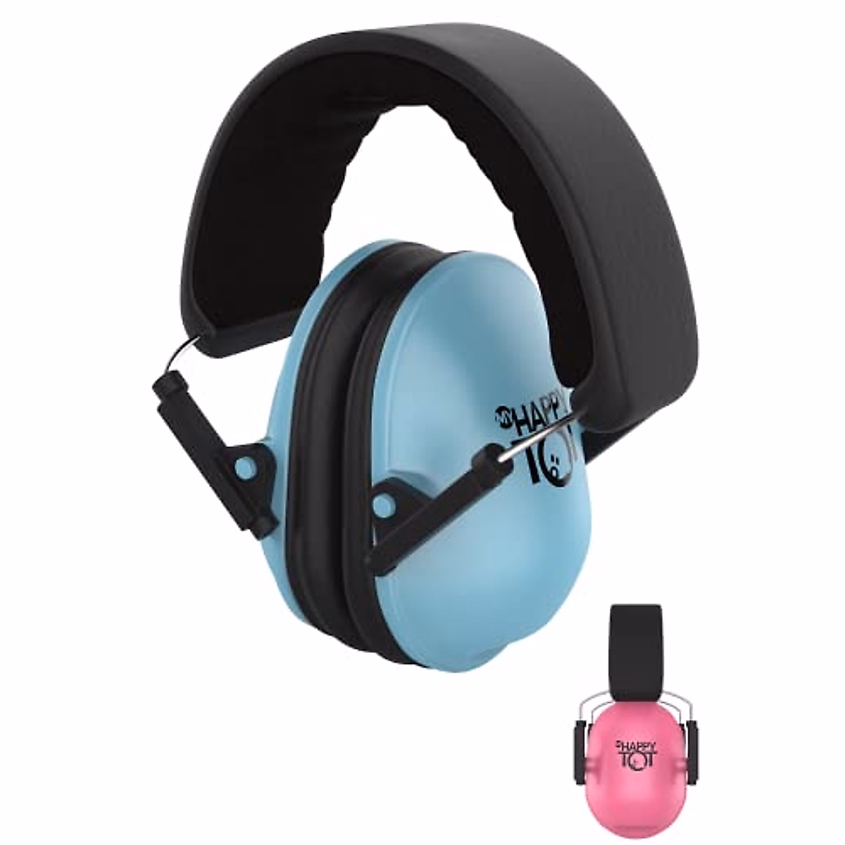 My Happy Tot Noise Cancelling Headphones for Kids, Adjustable Baby Ear Protection Earmuffs with Ergonomic Design, Blue