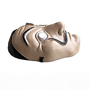 WLPARTY Money robbery mask salvador Dali MaskCosplay halloween mask Realistic Movie Prop Face Mask(2 Pack)