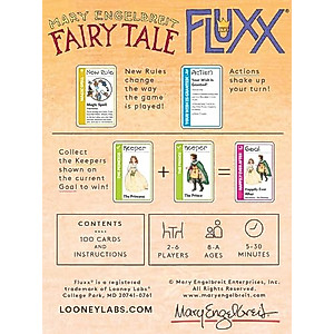 Looney Labs Fairy Tale Fluxx Card Game - Zany Adventures for All Ages