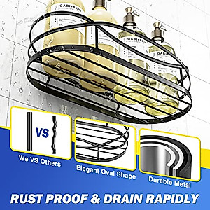 Shower Caddy Basket, Shower Shelf 4Pack, Adhesive Drill-Free, Rustproof Shower Organizer for Inside Shower & Kitchen,Shower Rack for Bathroom Storage