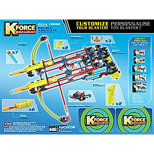 K’NEX K-FORCE Build and Blast® – Dual Cross Building Set – 368 Pieces – Ages 8+ – Engineering Education Toy