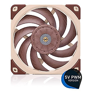 Noctua NF-A12x25 5V PWM, Premium Quiet Fan with USB Power Adaptor Cable, 4-Pin, 5V Version (120mm, Brown)