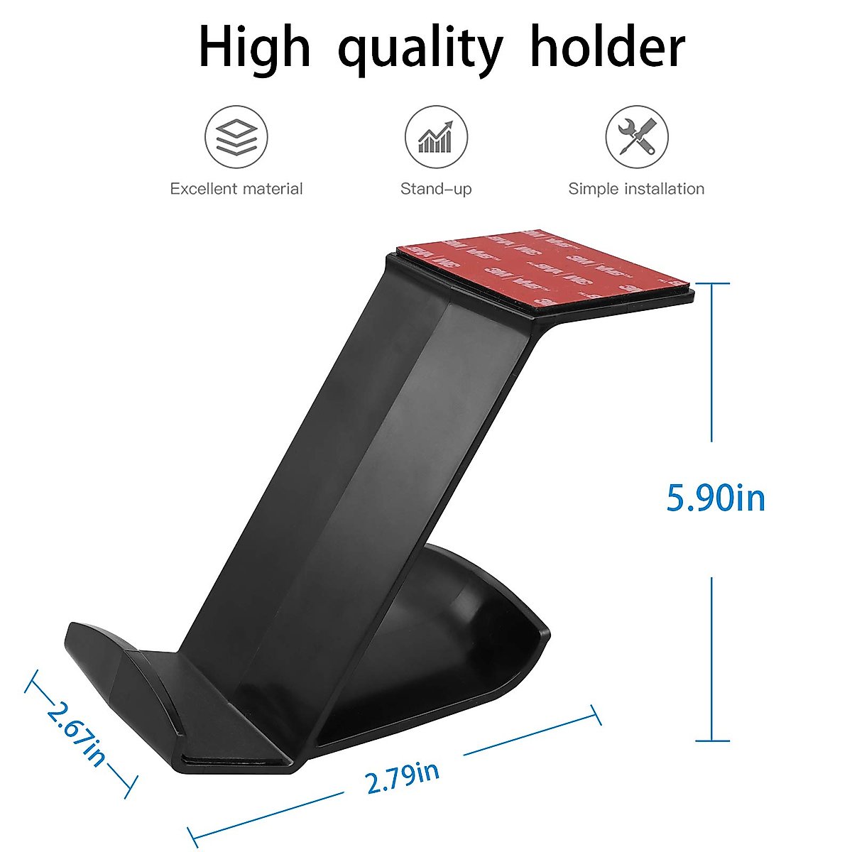 VOMENC Game Controller Under Desk Gamepad Controller Mount Holder for Xbox ONE Switch PS4 PS5 Xbox Series X|S STEAM PC Nintendo, Strong Adhesive Holder for Universal Gamepad