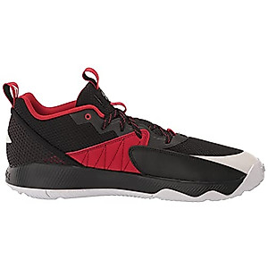 adidas Unisex Dame Certified Basketball Shoe, Better Scarlet/White/Black, 13 US Men