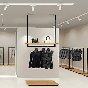 4PCS Female Male Mannequin Torso Dress Form Sewing Manikin 27 Inch 30 Inch Height Dress Model Mannequin Display Head Dress Mannequin Clothing Form Metal Hook (27inch, Black)