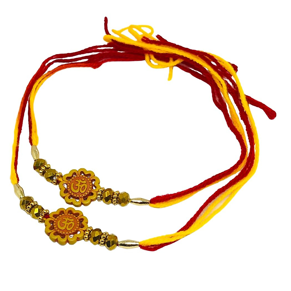 KHANDEKAR Set of 2 Rakhi for Brother Rakhi Traditional for Brother Sister, Raksha Bandhan Rakhi Gift for Loving Brother/Sister, Rakshabandhan Celebration, Rakhi Festival