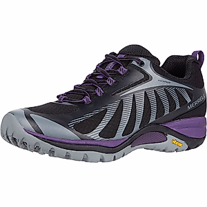 Merrell womens Siren Edge 3 Waterproof Hiking Shoe, Black/Acai, 8 Wide US