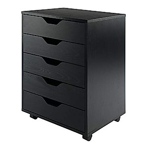 Winsome Halifax Storage/Organization 7 Drawer Black & Halifax Storage/Organization, 5 Drawer, Black