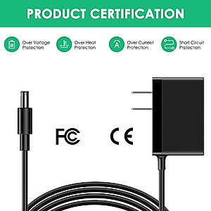 Mrgru 5V Charger Power Cord for Smart Digital Picture Frame Compatible with Skylight/Philips/HP/Aluratek/BSIMB AC Power Adapter
