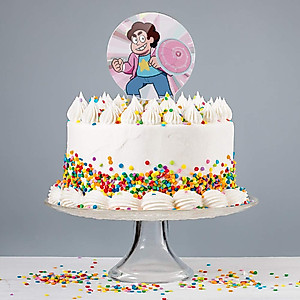 Acrylic Steven Universe Steven Shield Cake Topper Party Decoration for Wedding Anniversary Birthday Graduation