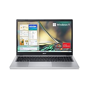 Acer Aspire 3 A315-24PT-R8CY Slim Laptop | 15.6" Full HD IPS Touch Display | AMD Ryzen 5 7520U Quad-Core Processor | AMD Radeon Graphics | 8GB LPDDR5 | 512GB NVMe SSD | Wi-Fi 5 | Windows 11 Home