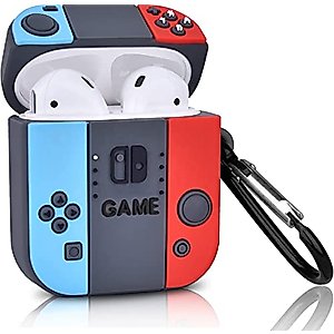 SMAIGE Switch Case Compatible with Airpods Case, Cute 3D Cartoon Funny for Kids Girls Teens Boys Cover, Soft Silicone Fashion Game Controller Skin Cases Design for Airpods 2/1 Charging Case