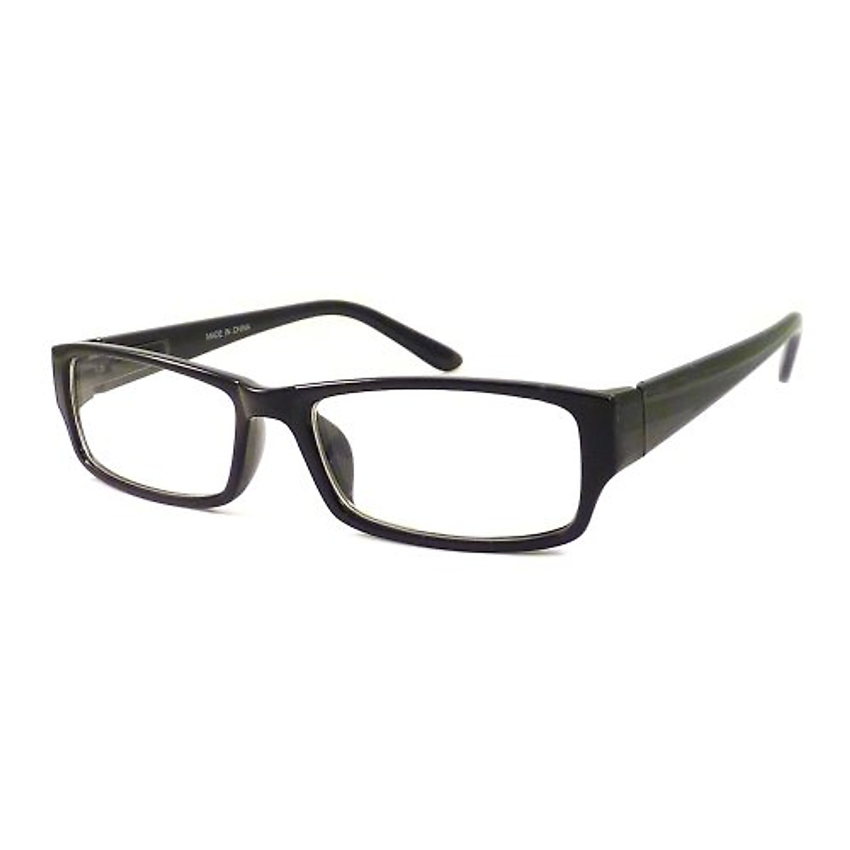 MODA VINTAGE Style Designer Frame Clear Lens Eyeglasses BLACK
